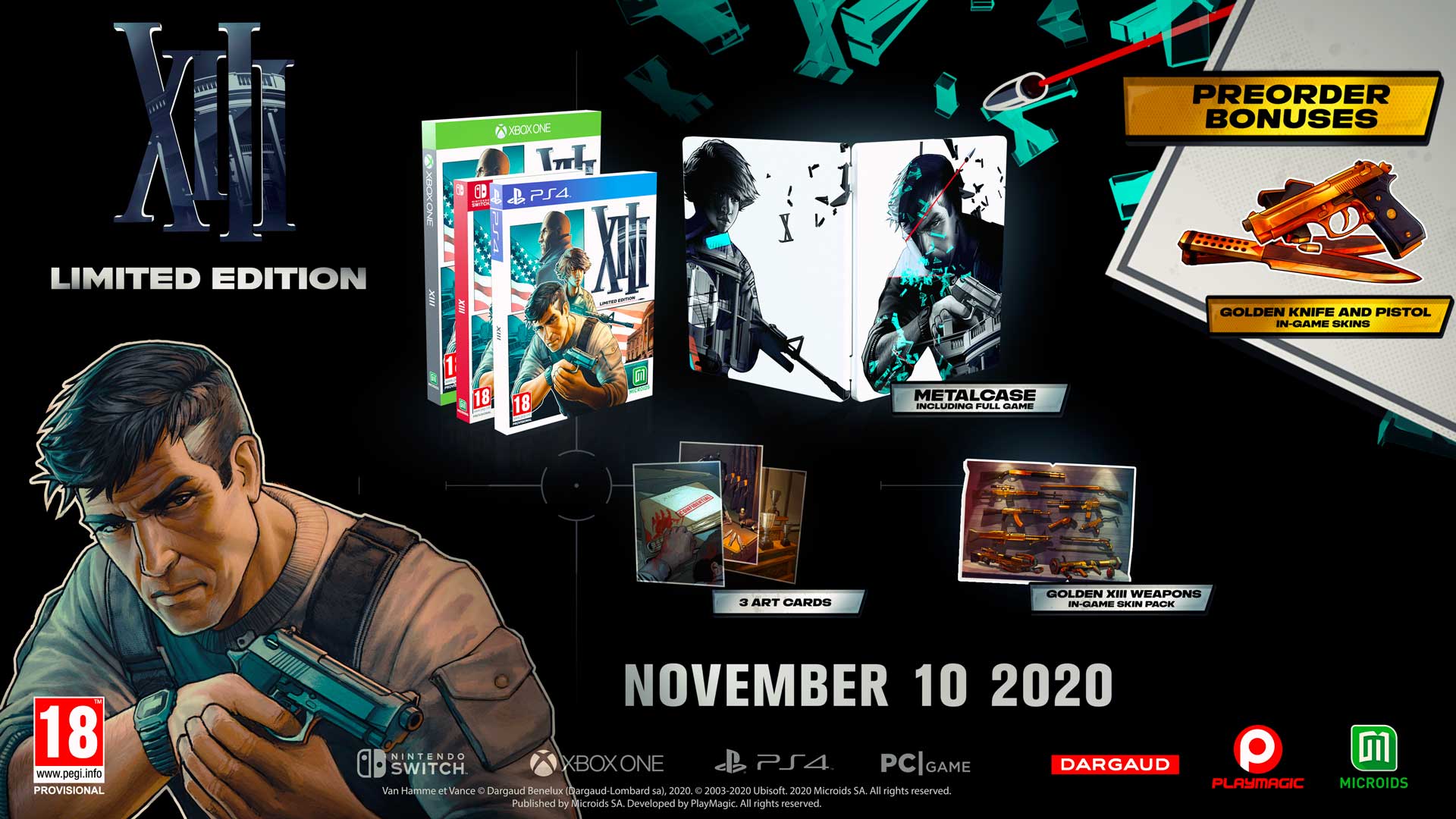 XIII Remake: Neuer Trailer zeigt euch die Waffen des Cel-Shading ...