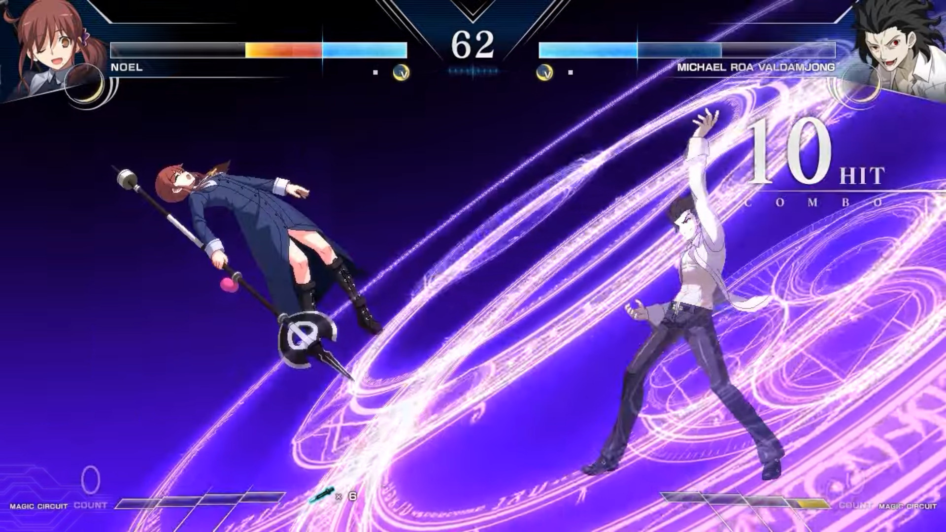Melty Blood: Type Lumina zeigt zwei Kämpfe von Noel und Michael Roa ...