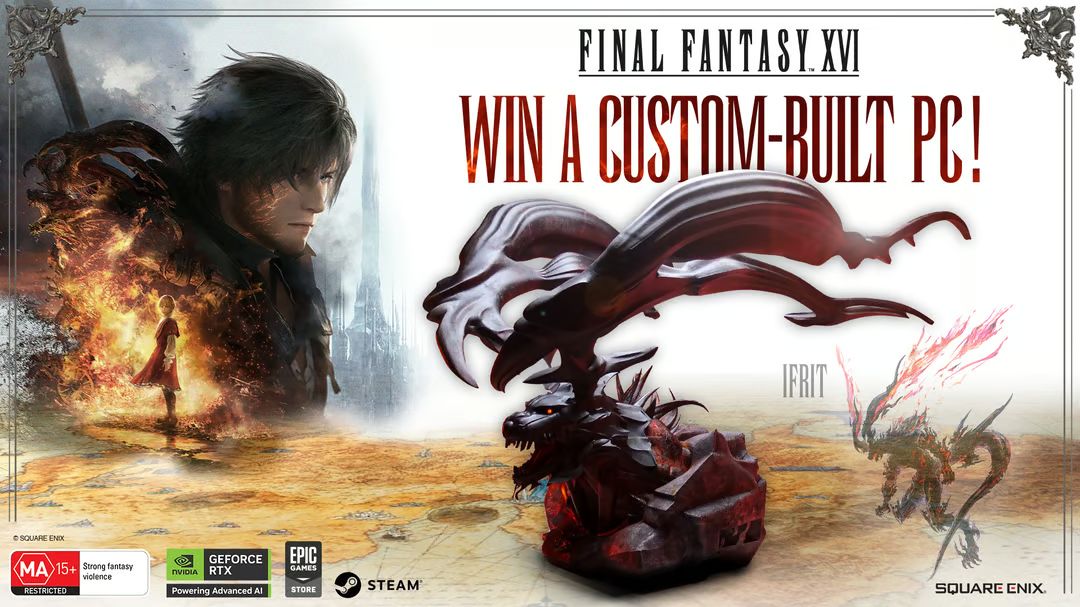 Final Fantasy XVI: Dieser offizielle Custom-PC im Stil von Esper Ifrit ...