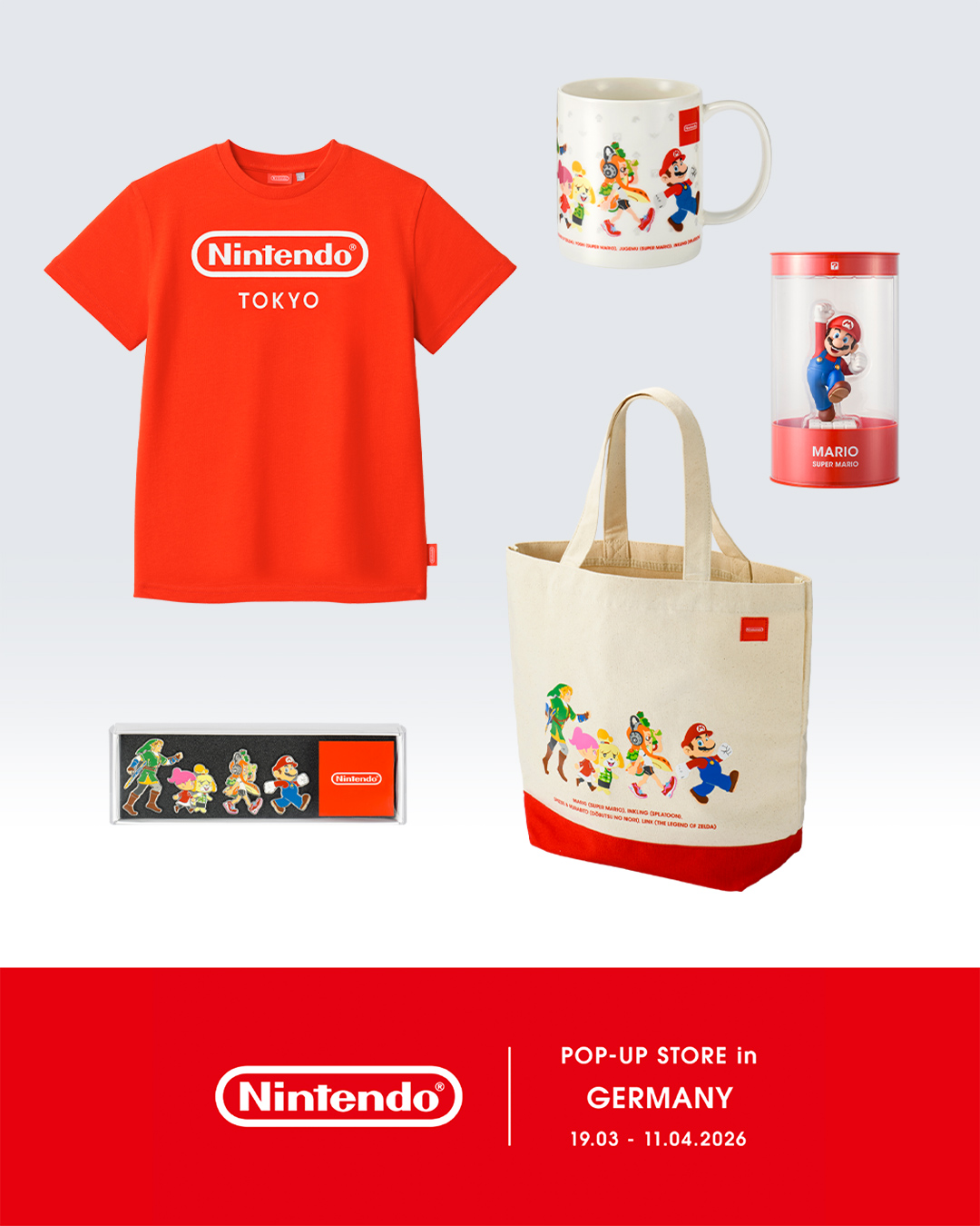 Ein erster Blick auf die exklusiven Produkte aus dem Nintendo Pop-up ...